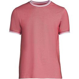 LANDS' END Piqué-T-Shirt mit kühlendem Effekt, Classic Fit, Herren,  Pink, Baumwoll-Mischung/Polyester-Mischung, by Lands' End