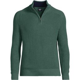 LANDS' END Pullover DRIFTER mit Troyer-Kragen, Herren,  Grün, by Lands' End