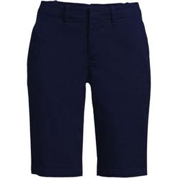LANDS' END Chino-Bermudas, Damen,  Blau, Elasthan/Baumwoll-Mischung, by Lands' End