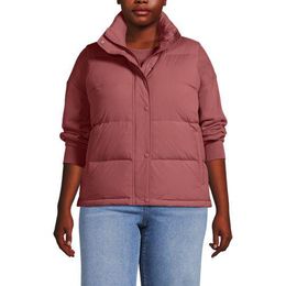 LANDS' END Wasserabweisende Daunenweste, Damen,  Rot, Nylon, by Lands' End