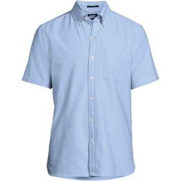 LANDS' END Oxford-Kurzarmhemd Sail Rigger, Herren,  Blau, Baumwolle, by Lands' End