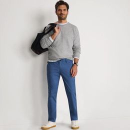 LANDS' END Ultimativ-Chino in Wunschlänge, Slim Fit, Herren,  Blau, Baumwolle/Elasthan/Polyester, by Lands' End