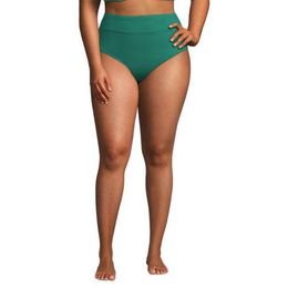 LANDS' END Bikinihose mit hohem Beinausschnitt, Damen,  Gr&uuml;n, Elasthan/Nylon-Mischung, by Lands' End