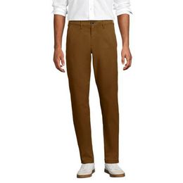LANDS' END Ultimativ-Chino in Wunschlänge, Slim Fit, Herren,  Braun, Baumwolle/Elasthan/Polyester, by Lands' End