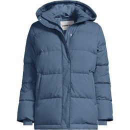 LANDS' END Wasserabweisende Daunenjacke, Damen,  Blau, Nylon/Daunen, by Lands' End