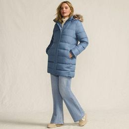 LANDS' END Daunenmantel mit Kapuze, Damen,  Blau, Polyester, by Lands' End