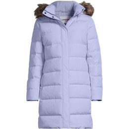 LANDS' END Daunenmantel mit Kapuze, Damen,  Lila, Polyester, by Lands' End