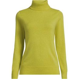 LANDS' END Rollkragen-Pullover aus Kaschmir, Damen,  Gr&uuml;n, Kaschmir, by Lands' End