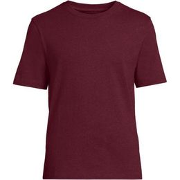 LANDS' END Super-T Kurzarm-Shirt, Classic Fit, Herren,  Rot, Baumwolle, by Lands' End