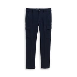Tom Tailor Herren TTTAPERED Cargo Hose, blau, Uni, Gr. 34/36
