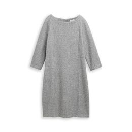 Tom Tailor Damen Cosy Kleid mit 3/4-Arm, bunt, Meliert, Gr. 34