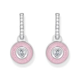 Thomas Sabo Ohrringe Damen Größe One Size pink / silber / transparent