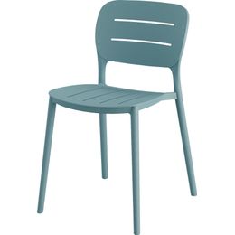 Gartenstuhl Best "Propi", blau, B:46cm H:79cm T:53cm, Polypropylen, Stühle, Stapelstuhl