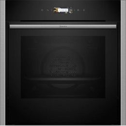 Neff Einbaubackofen "B54CR31N0", Energieeffizienz: A+ (A+++-D), grau (silberfarben), B:59,6cm H:59,5cm T:54,8cm, Backöfen, voll versenkbare Ofentür dank Slide & Hide, AirFry-Funktion
