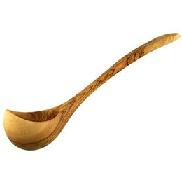 Sch&ouml;pfl&ouml;ffel OLIVENHOLZ-ERLEBEN "Suppenkelle aus naturbelassenem Olivenholz", braun (holzfarben), L: 30cm, Massivholz, Kochl&ouml;ffel, Sch&ouml;pfl&ouml;ffel, L&auml;nge 30 cm, Naturprodukt, geschmacksneutral