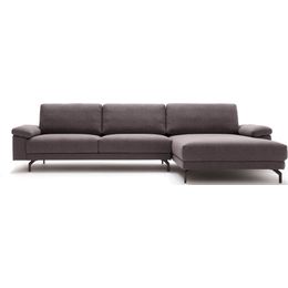 Ecksofa "CR.450 elegantes Designsofa mit hohem Sitzkomfort", lila (purpurviolett, steingrau), B:274cm H:95cm T:178cm, CREATION BY ROLF BENZ, Sofas, Ecksofa