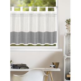 Panneaux HOMING "Cintia" Gr. 1, grau (anthrazit), B:140cm H:45cm, Polyester, Gardinen, Fertigschal