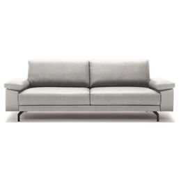 2-Sitzer "CR.450 elegantes Designsofa mit hohem Sitzkomfort", grau (seidengrau), B:180cm H:85cm T:95cm, CREATION BY ROLF BENZ, Sofas
