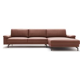 Ecksofa "CR.450 elegantes Designsofa mit hohem Sitzkomfort", braun (signalbraun), B:274cm H:95cm T:178cm, CREATION BY ROLF BENZ, Sofas, Ecksofa