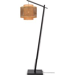 GOOD & MOJO Stehlampe "Bhutan", beige (natur), Ø 40cm H: 176cm, Leuchten, Stehlampe Bogenlampe