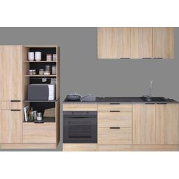 Schrank-Set Parisot, grau (eiche), Kastenmöbel-Sets