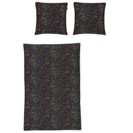Bettwäsche Irisette "Glamour 8883", bunt (multi), B/L: 155cm x 220cm, 1 Stk., 1 Stk., Mako-Satin, B/L: 80cm x 80cm, 2 Stk., Mako-Satin, Obermaterial: 100% Baumwolle, Bettwäsche, edel und hochwertig