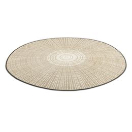 Teppich "Cascara beige", beige, B:115cm H:7mm L:115cm Ø:115cm, Polyamid, wash+dry by Kleen-Tex, Teppiche