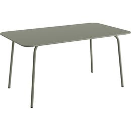 Gartentisch Essentials "Shine", grün, B:160cm H:73cm T:90cm, Pulverbeschichteter Stahl, Tische, Gartentisch Stahl rechteckig