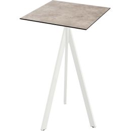 Klapptisch Essentials "Infinity", beige (weiß, moonstone, weiß), B:70cm H:110cm T:70cm, Pulverbeschichteter Stahl + HPL Tischplatte, Tische, in verschiedenen Ausführungen