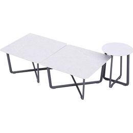 Beistelltisch Best "Fellow", grau (anthrazit), B:60cm H:44,5cm T:60cm, Gestell: Aluminium;Tischplatte: Kompakt-Keramik, Tische