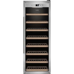 CASO GERMANY CASO Weink&uuml;hlschrank "647 WineSafe 43", Energieeffizienz: G (A-G), schwarz (silberfarben), B:39,5cm H:103,5cm T:67,5cm, Weink&uuml;hlschr&auml;nke