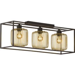 Fischer und Honsel FISCHER & HONSEL Deckenleuchte "CAYDO", bunt, 3, H: 28,5cm, 1 Stk., Leuchten, Moderne, sandschwarze Leuchte-verleiht Deinem Raum etwas Extravaganz
