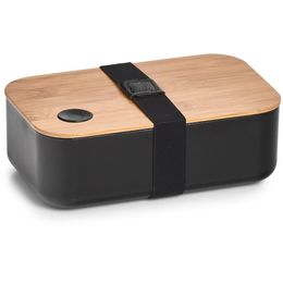 Lunchbox zeller PRESENT, schwarz, Lebensmittelaufbewahrungsbehälter, moderne Lunchbox