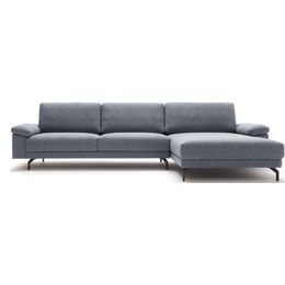 Ecksofa "CR.450 elegantes Designsofa mit hohem Sitzkomfort", blau (saphierblau, steingrau), B:274cm H:95cm T:178cm, CREATION BY ROLF BENZ, Sofas, Ecksofa