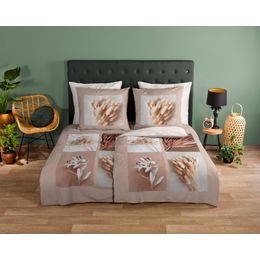 Wendebettwäsche Good Morning "Kami", beige (sand), B/L: 200cm x 200cm, 1 Stk., 2 Stk., Renforcé, B/L: 80cm x 80cm & 80cm x 80cm, 3 Stk., Renforcé, Obermaterial: 100% Baumwolle, Bettwäsche, 100% Baumwolle, Renforcé, 135x200, Reißverschluss, Wendeoptik, Sand