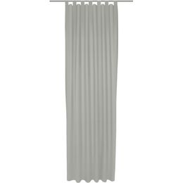 Vorhang Adam "Uni Collection light", grau (hellgrau), B:142cm H:275cm, Baumwolle (Bio-Baumwolle), Gardinen, aus 100% Bio-Baumwolle