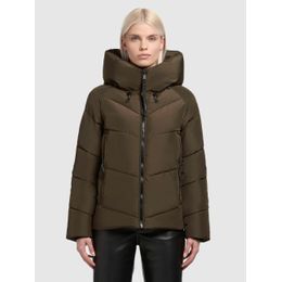 Steppjacke Khujo "ALESS", Damen, Gr. L (40), grün (dunkelgrün), Web, Obermaterial: 100% Polyester. Futter: 100% Nylon. Wattierung: 100% Polyester, unifarben, Jacken