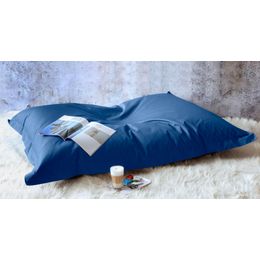 Sitzsack Kinzler "Outdoorfähiger XXL", blau (dunkelblau), B:140cm H:20cm, Polyester, Sitzsäcke
