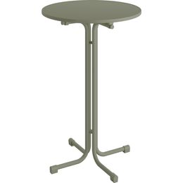 Klapptisch Essentials "Berlin", grün, B:80cm H:109cm T:80cm, MDF + Stahl + Polypropylen, Tische, in verschiedenen Farben und Größen erhältlich