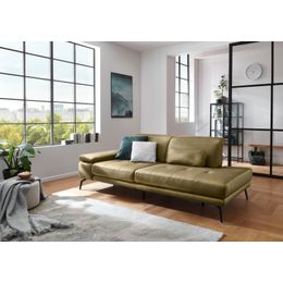 Recamiere DIE PLANBAR "MP-IN20126 optional mit Drehsitzfunktion", grün (moos), B:230cm H:82cm T:115cm, 100% Polyester, Sofas, Inkl. Kopfteilverstellung, Federkern oder Kaltschaumpolsterung