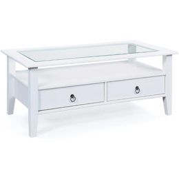 Couchtisch Home Affaire "Provence", weiß, B:115cm H:45cm T:60cm, Tische, Breite 115 cm.