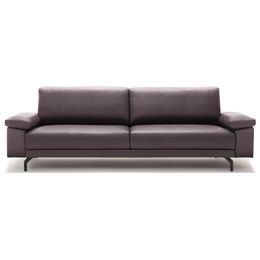 3-Sitzer "CR.450 elegantes Designsofa mit hohem Sitzkomfort", lila (purpurviolett, steingrau), B:220cm H:85cm T:95cm, CREATION BY ROLF BENZ, Sofas