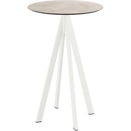 Klapptisch Essentials "Infinity", beige (weiß, moonstone, weiß), B:70cm H:109,2cm T:70cm, Stahl/HPL Tischplatte, Tische, in verschiedenen Ausführungen