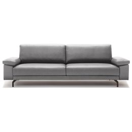 3-Sitzer "CR.450 elegantes Designsofa mit hohem Sitzkomfort", grau (lichtgrau, schwarzgrau), B:220cm H:85cm T:95cm, CREATION BY ROLF BENZ, Sofas