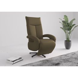 Sit & More TV-Sessel SIT & MORE "Amica, inkl. Kopfteilverstellung & Drehfunktion", gr&uuml;n (olive), B:74cm H:112cm T:82cm, Sessel, wahlweise mit 2 Motoren, Akku und Aufstehhilfe