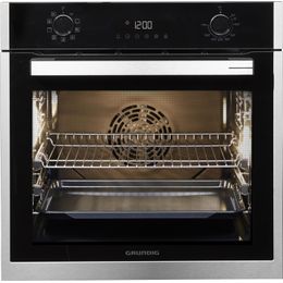 Grundig Einbaubackofen "GEBM19301BC", Energieeffizienz: A+ (A+++-D), schwarz, B:59,4cm H:59,5cm T:56,7cm, Backöfen