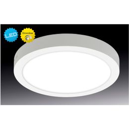Näve NÄVE LED Panel "Dimplex", weiß, 1, Ø 30cm H: 3,5cm, 1 Stk., Leuchten, Aufbaupanel weiß, rund, dimmbar, Phasenan- und abschnitt, D: 30cm