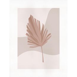 Bild Komar "Minimalist Leaf Lover", rosa (farbe bild(er): rosa), B:30cm H:40cm, Holz, Papier, Bilder, Wandbild zur Dekoration - ohne Rahmen