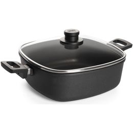 Bräter WOLL MADE IN GERMANY "Nowo Titanium", schwarz, H:10cm Ø:28cm, Töpfe, 28x28 cm, Made in Germany