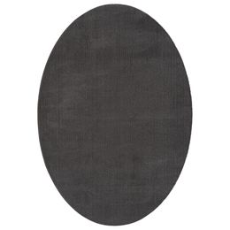 Teppich the carpet "Relax", grau (anthrazit), B:140cm H:16mm L:200cm, Polyester, Teppiche, Teppich, waschbarer Wohnzimmer Teppich modern rutschfest